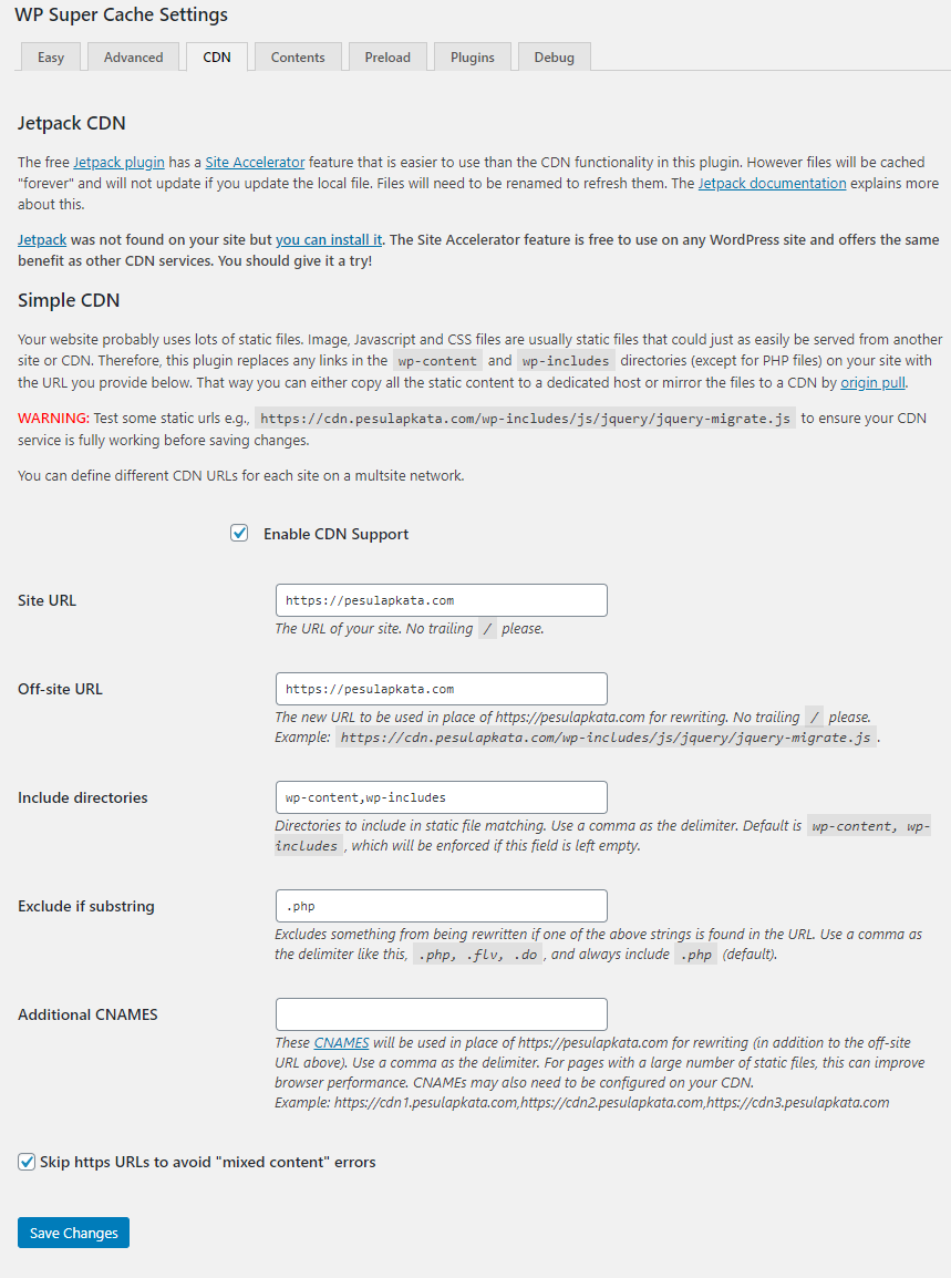 Cara Setting Plugin WP Super Cache Terlengkap - Blog DhyHost